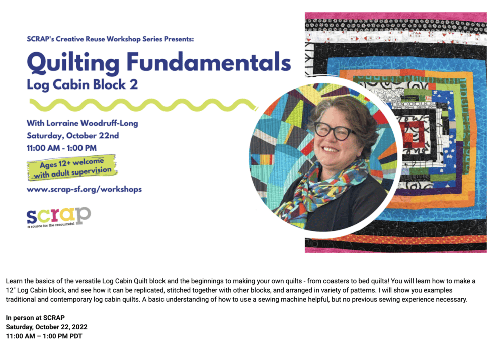I'm teaching at SCRAP-SF! - Quilting in the Fog
